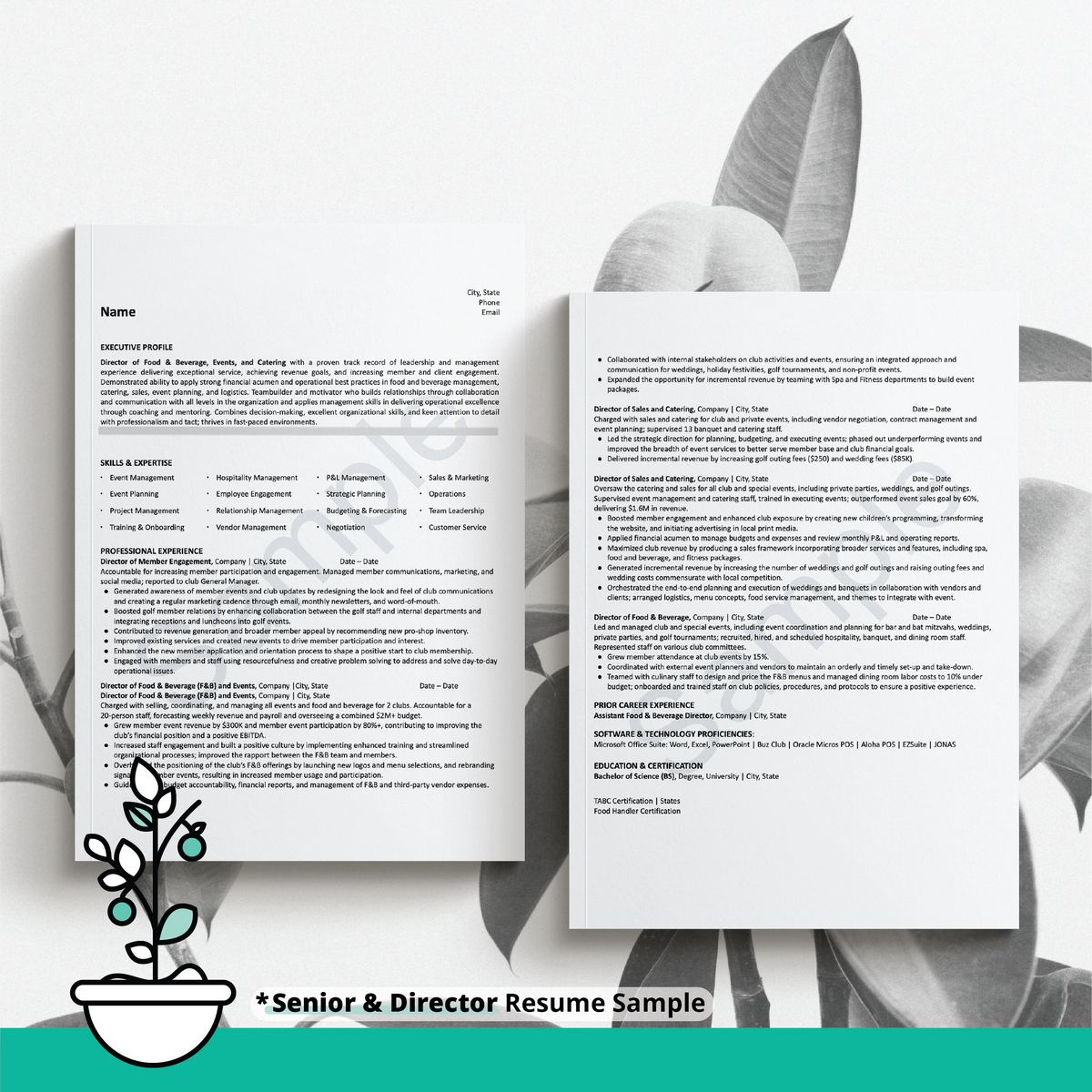 Sample Work | Resumes, Cover Letters + LinkedIn Profiles