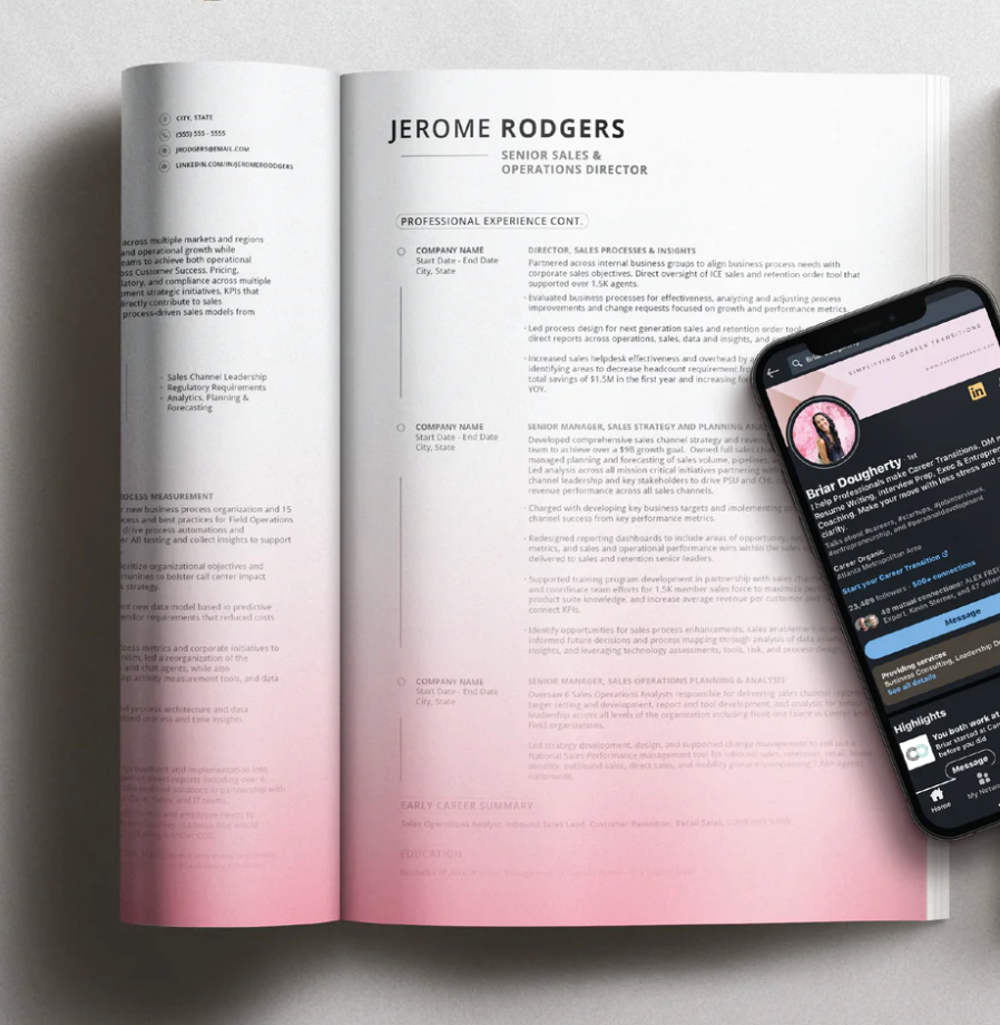 Executive Resume - Work with Briar